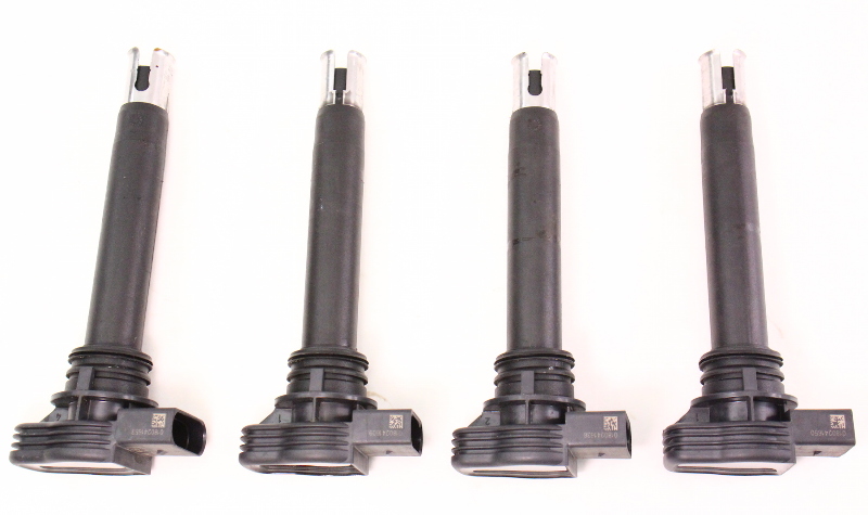 Set of 4 Ignition Coils VW Beetle Jetta GTI Eos Passat A4 TT Q5 - 06H ...