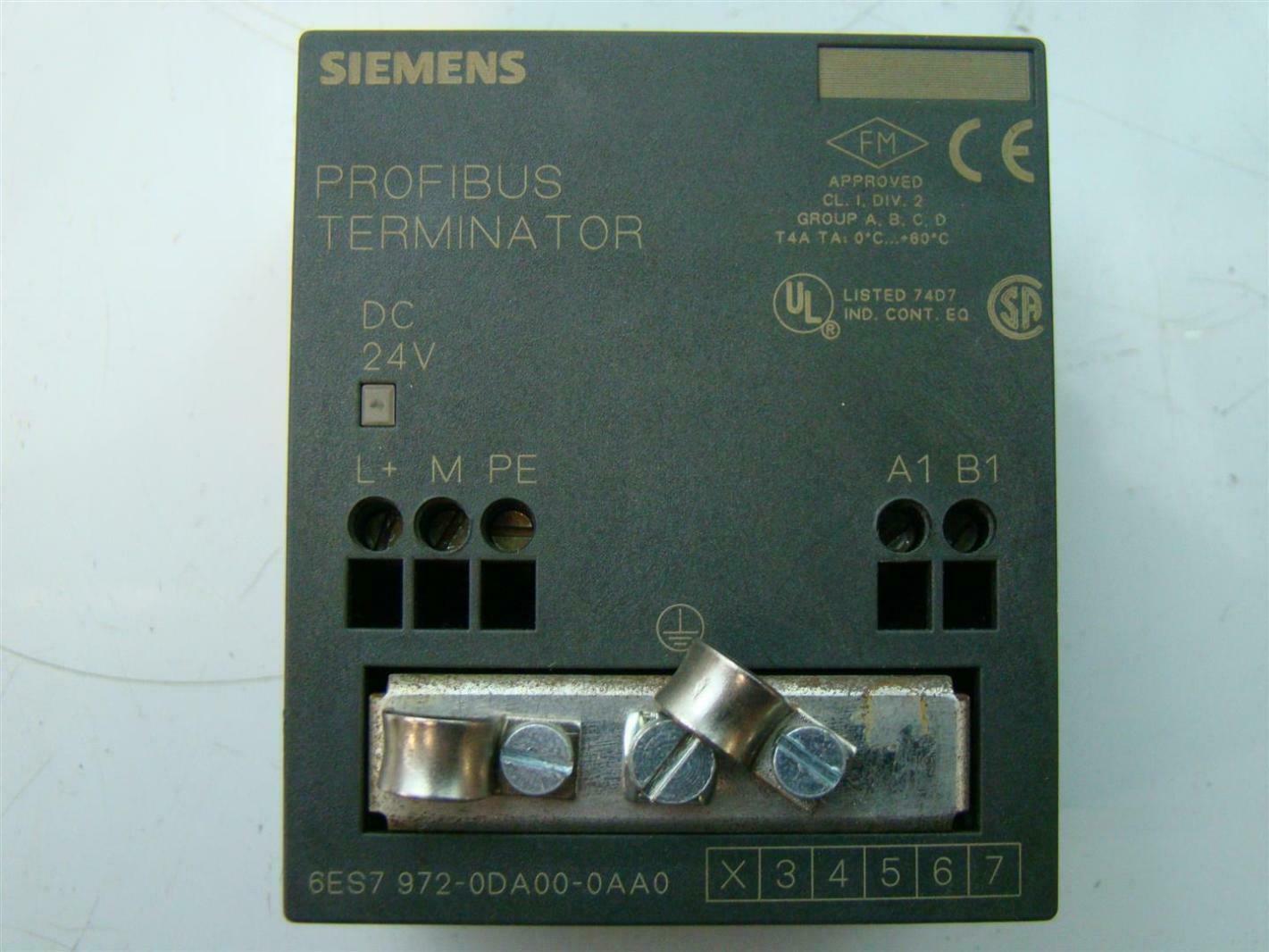 Siemens Profibus Terminator 24VDC 6ES7 972-0DA00-0AA0 | eBay