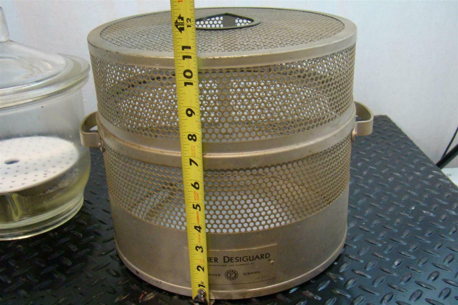 Fisher Desiguard Metal Desiccator Guard with Glass Pyrex Dessicator | eBay