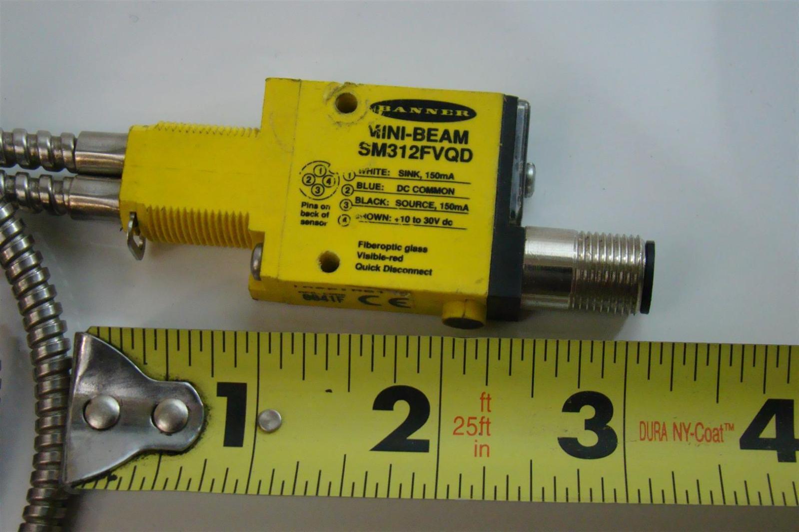 Banner Mini-Beam Photoelectric Scanner 150mA SM312FVQD | Joseph Fazzio ...