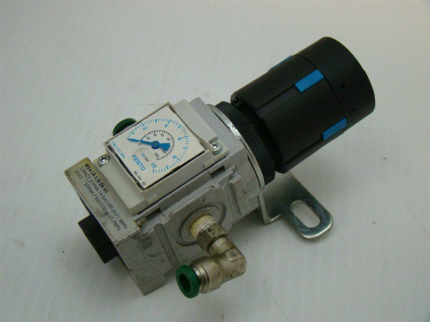 Festo PRESSURE REGULATOR 14bar/200psi/1.4MPa U543 529423 MS-LR-1/8-D6 ...
