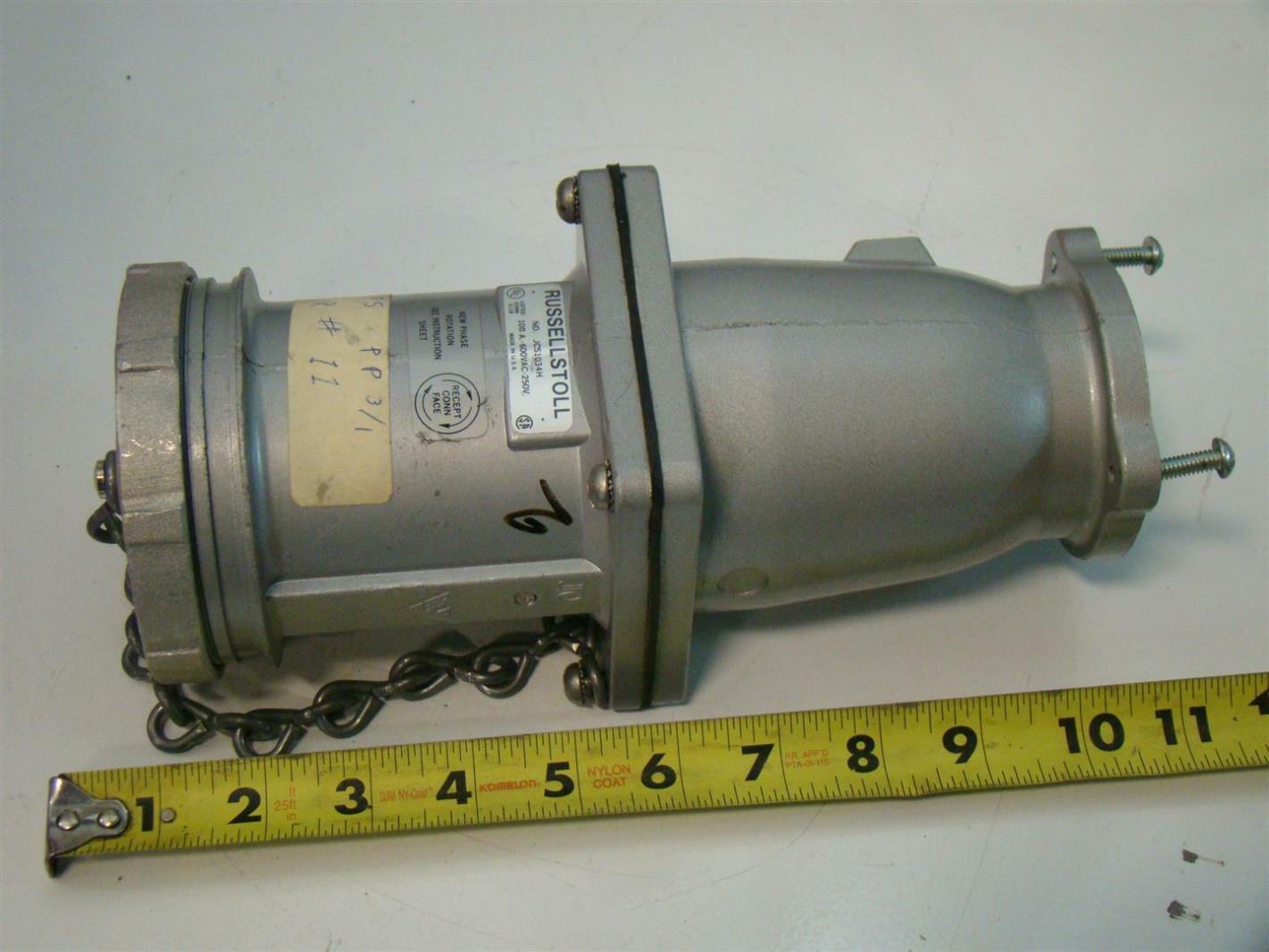 Russellstoll 100A Connector 600Vac 250V JCS1034H | eBay