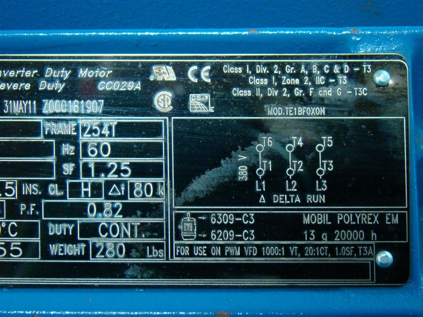 Weg Nema Premium W22 Inverter Duty Motor 3Ø 15Hp 380V 22A 1765Rpm ...