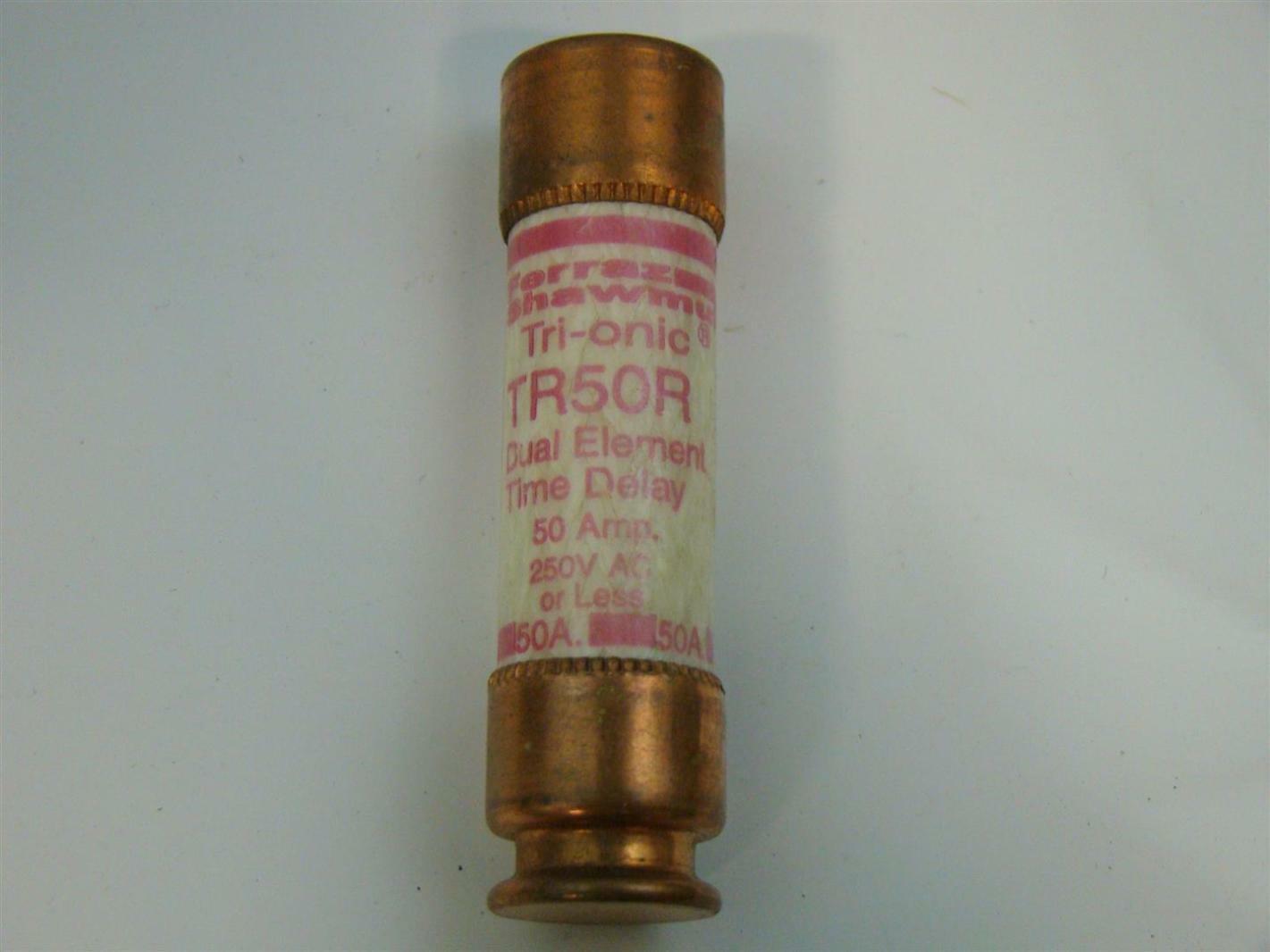 Shawmut Gould TRI-ONIC 50 AMP TIME-DELAY FUSE TR50R | eBay