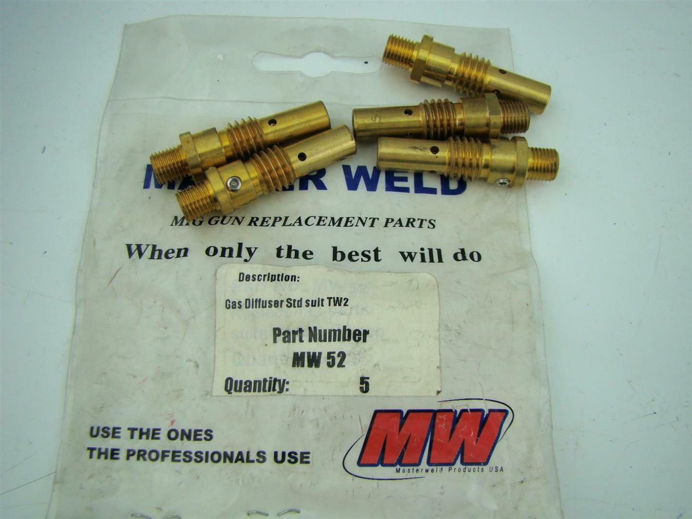 MASTER WELD GAS DIFFUSER FIXED NOZ SUIT TW2 MW 52FN (5 COUNT) | eBay