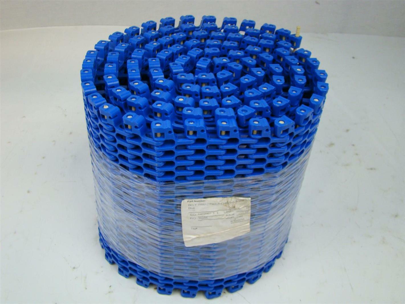 CONVEYOR BELT BLUE PR612 RADIUS FLUSH GRID ACETAL 10" X 10' | eBay