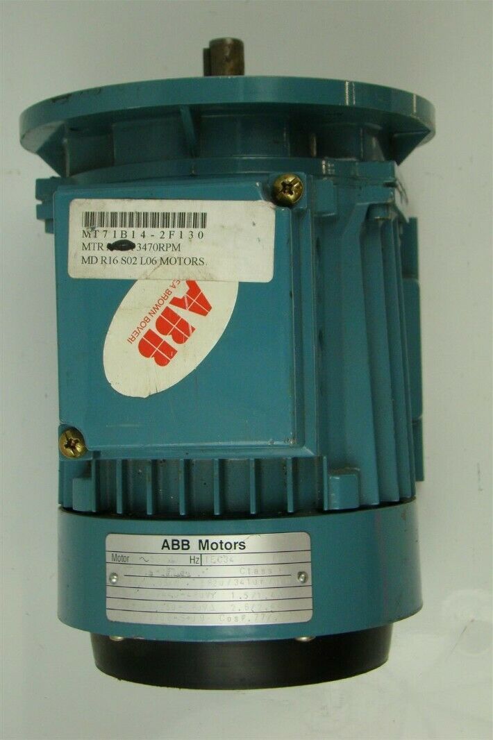 Abb Electric Motor , 220v/440v 60Hz, .65Kw, 1Hp | eBay