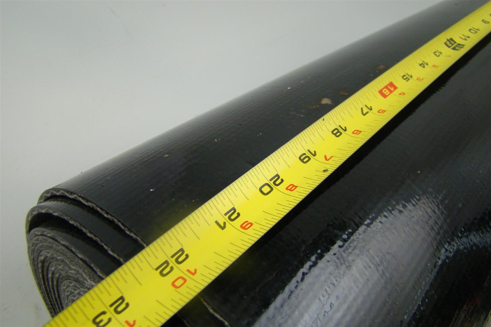 Ammeraal Beltech 25ft Flexam Black PVC Wonder/Hostess Conveyor Belt SS ...