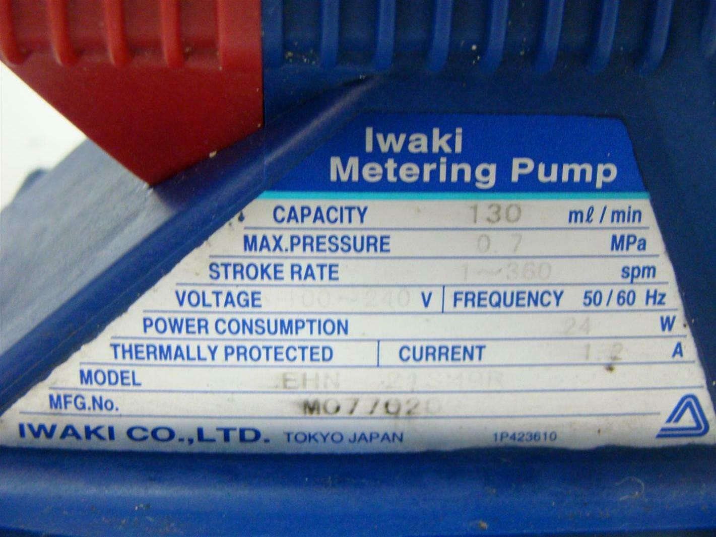 Iwaki Metering Pump with EZ Controller (100-240v), EHN | eBay