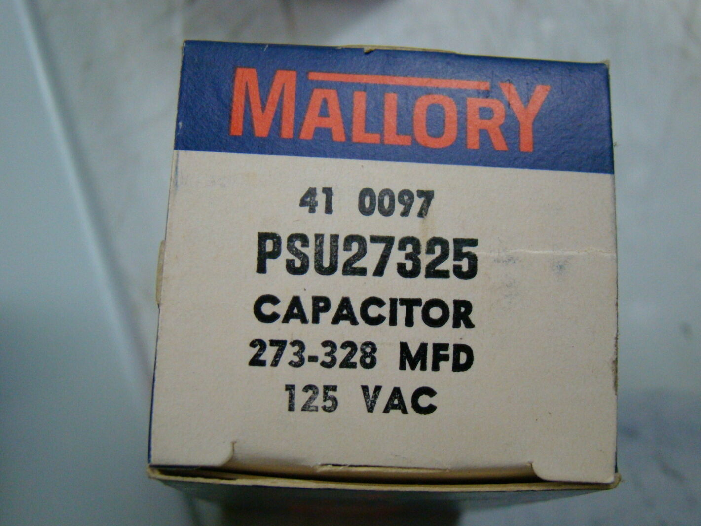 Mallory 273-328MFD Capacitor PSU27325 | eBay