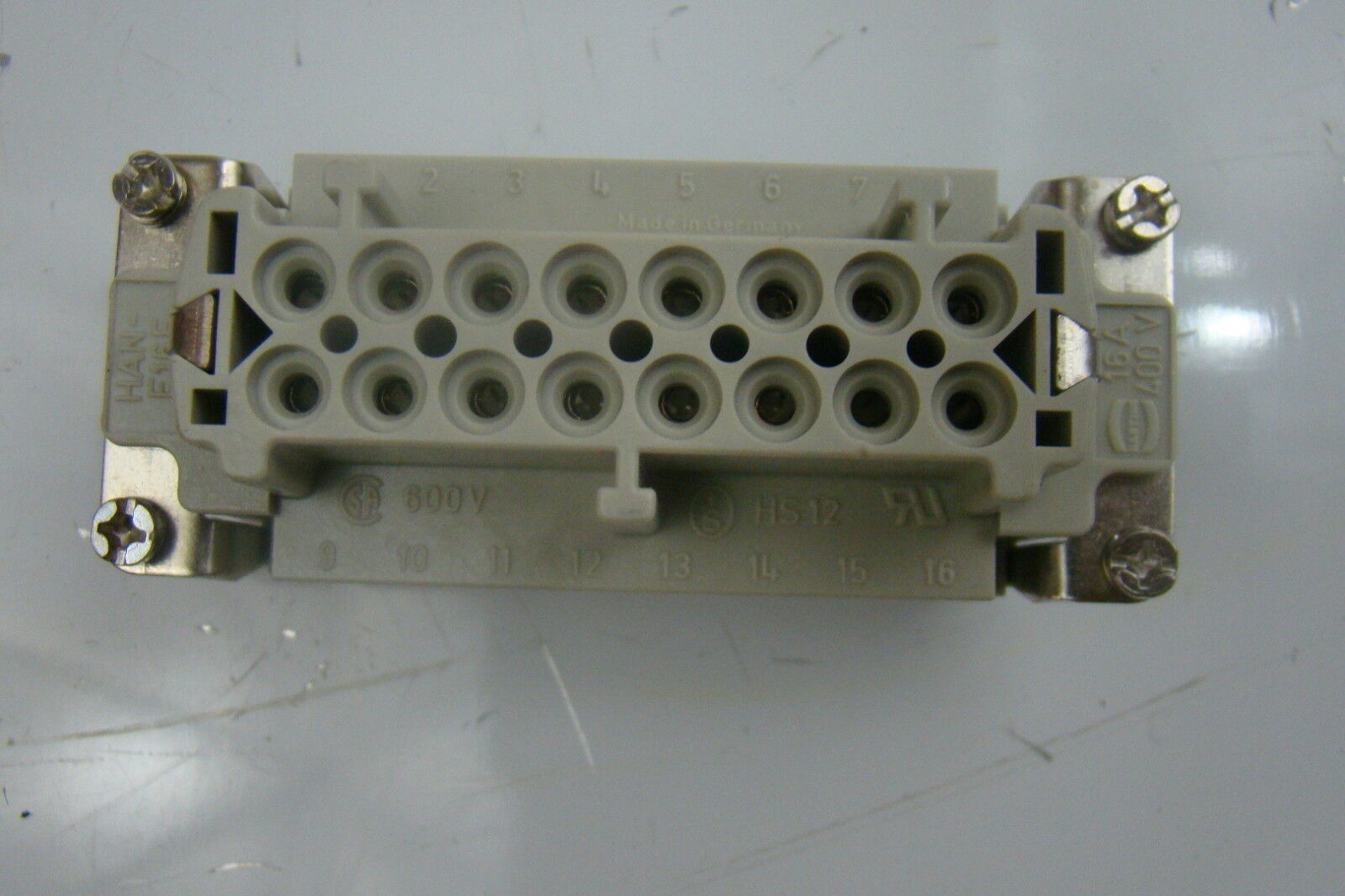 Harting 16 Pin Female Connector Insert 09330162701 | eBay