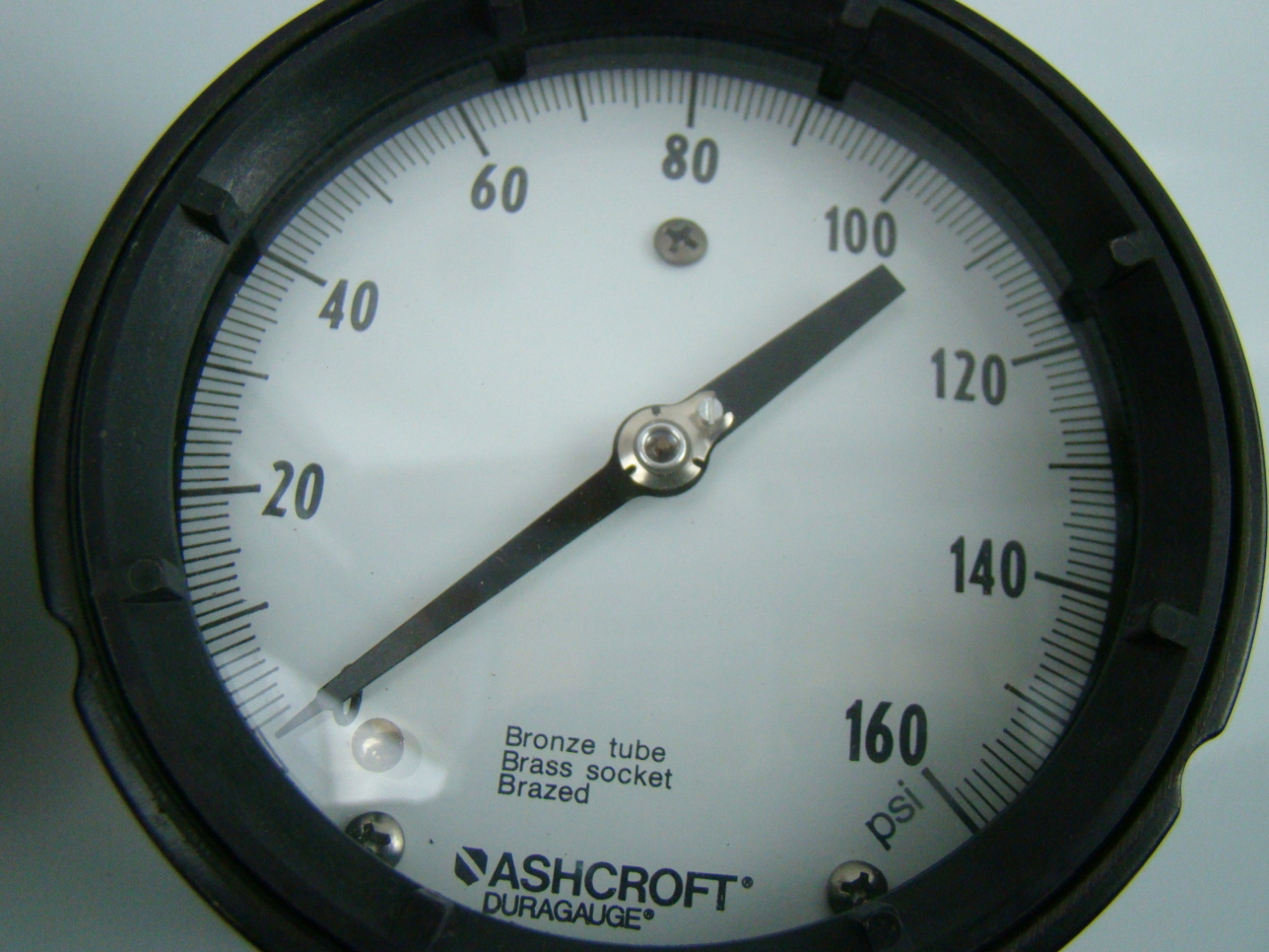 Ashcroft Duragauge 4-1/2" 160 PSI Type 1279 AS | eBay