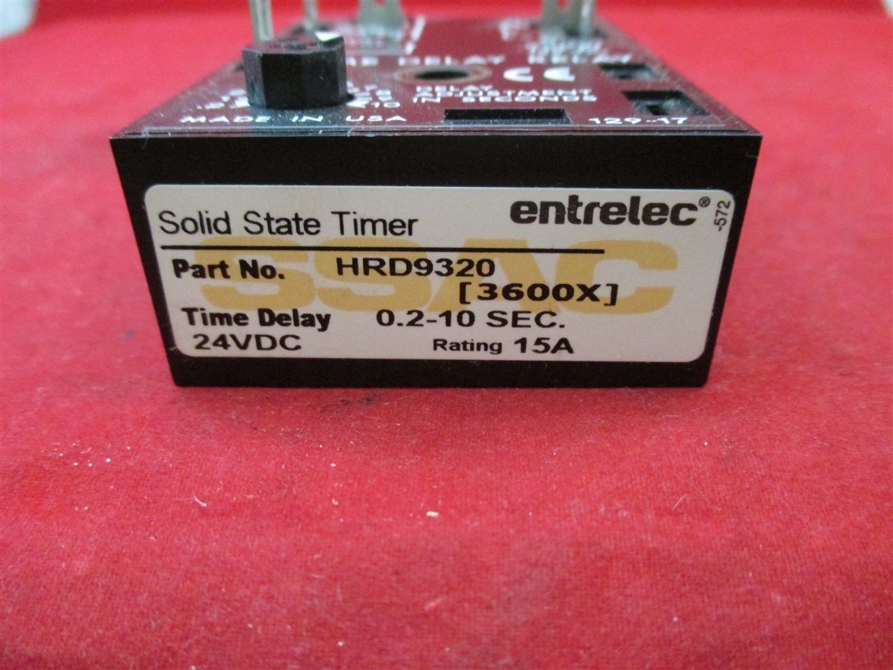 Ssac Entrelec Hrd9320 Solid State Timer Process Industrial Surplus