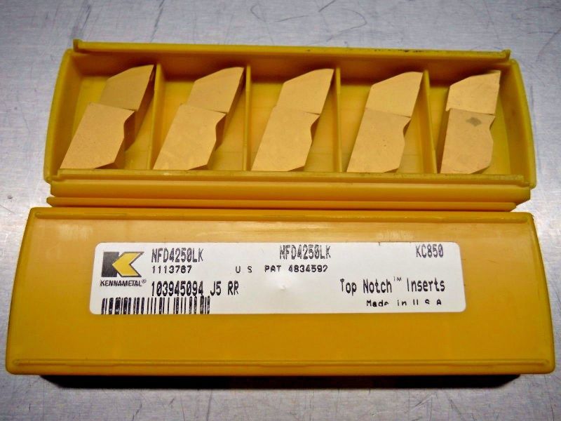 Kennametal Top Notch #4 Carbide Inserts Qty5 (P,M) NFD4250LK KC850 ...