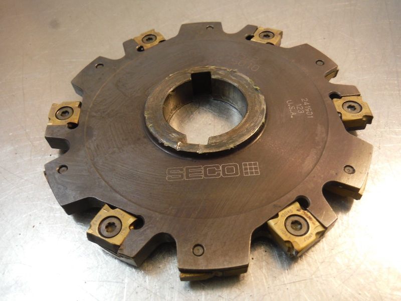Seco 5" Indexable Slot Milling Cutter 1.25" Arbor 33519 0500 052 ...
