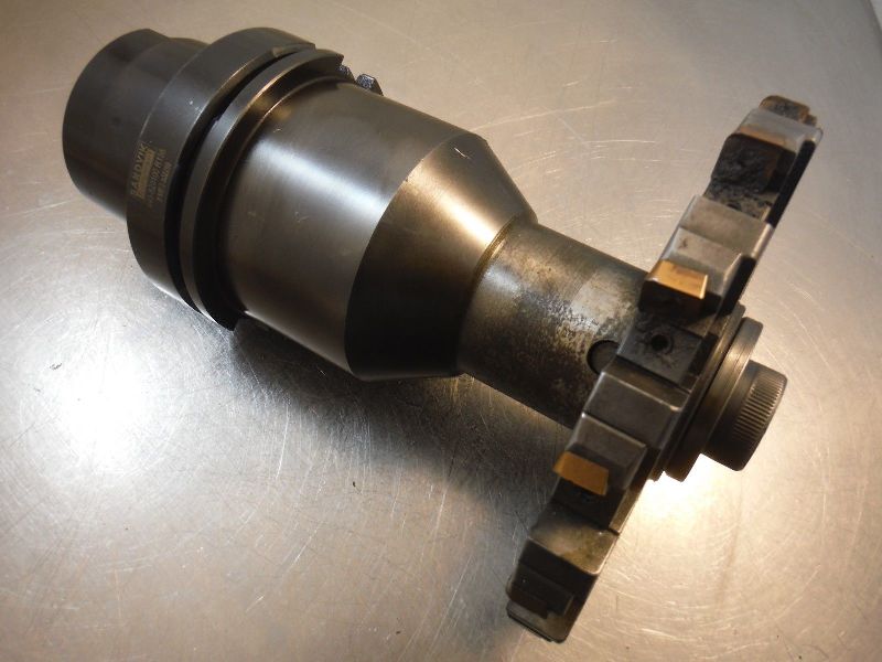 Sandvik HSK100 40mm Milling Arbor 4.75" PRO 440 820100 R135 w/ Cutter ...