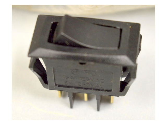 Defond 2 Pole Rocker Switch 16A - 125VAC, 8A - 250VAC -1 Switch - 22mm ...