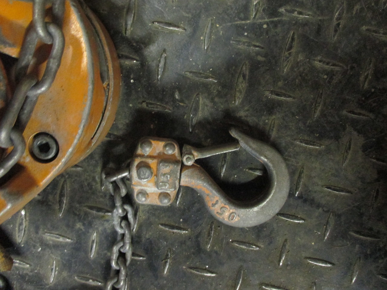Harrington 1 2 Ton Chain Fall Hoist 10 Ft Daves Industrial Surplus LLC