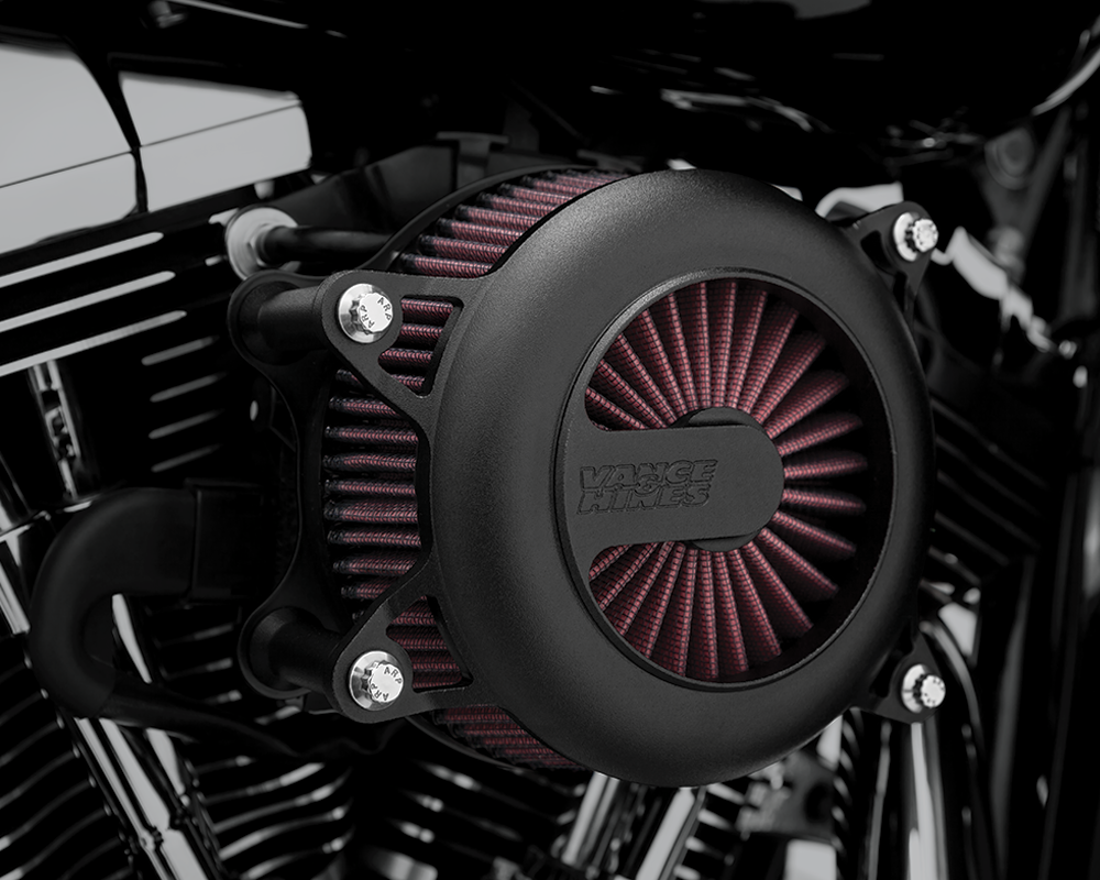Vance & Hines Black Rogue Air Cleaner Kit 99-17 Harley Dyna Touring ...
