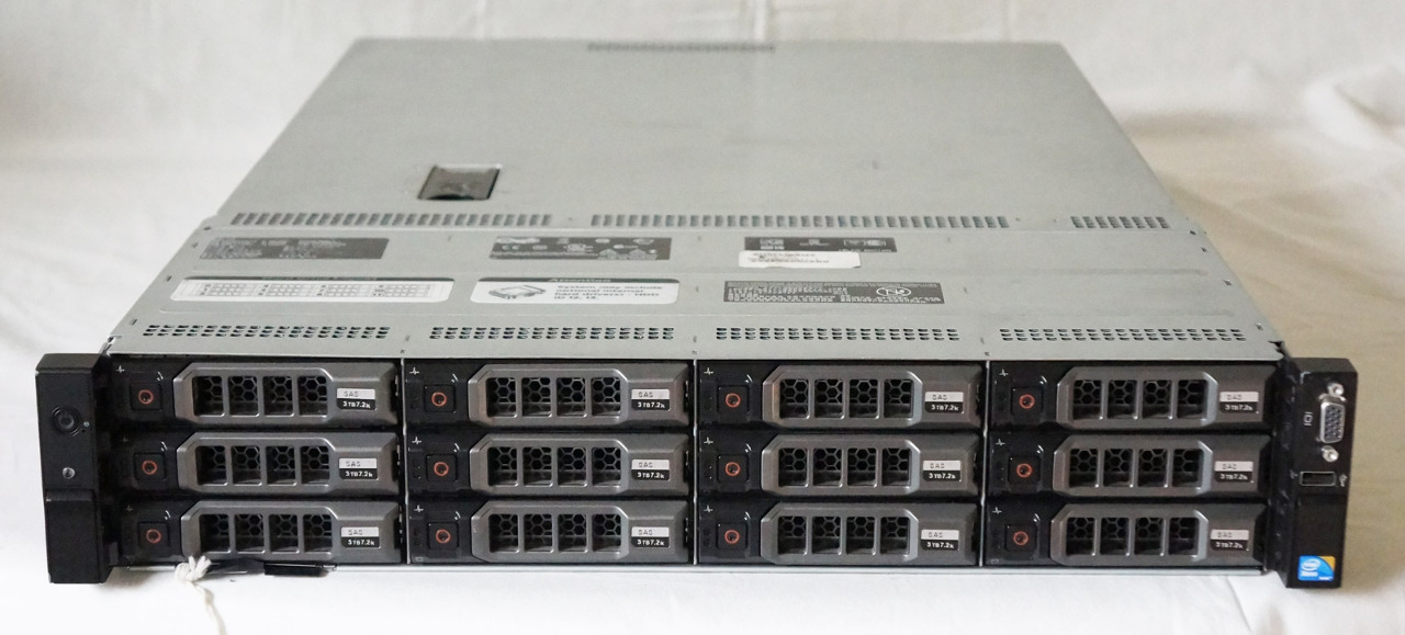 DELL POWEREDGE R510 12 BAY RAID STORAGE ARRAY E13S001 2* E5620 2.4GHZ ...