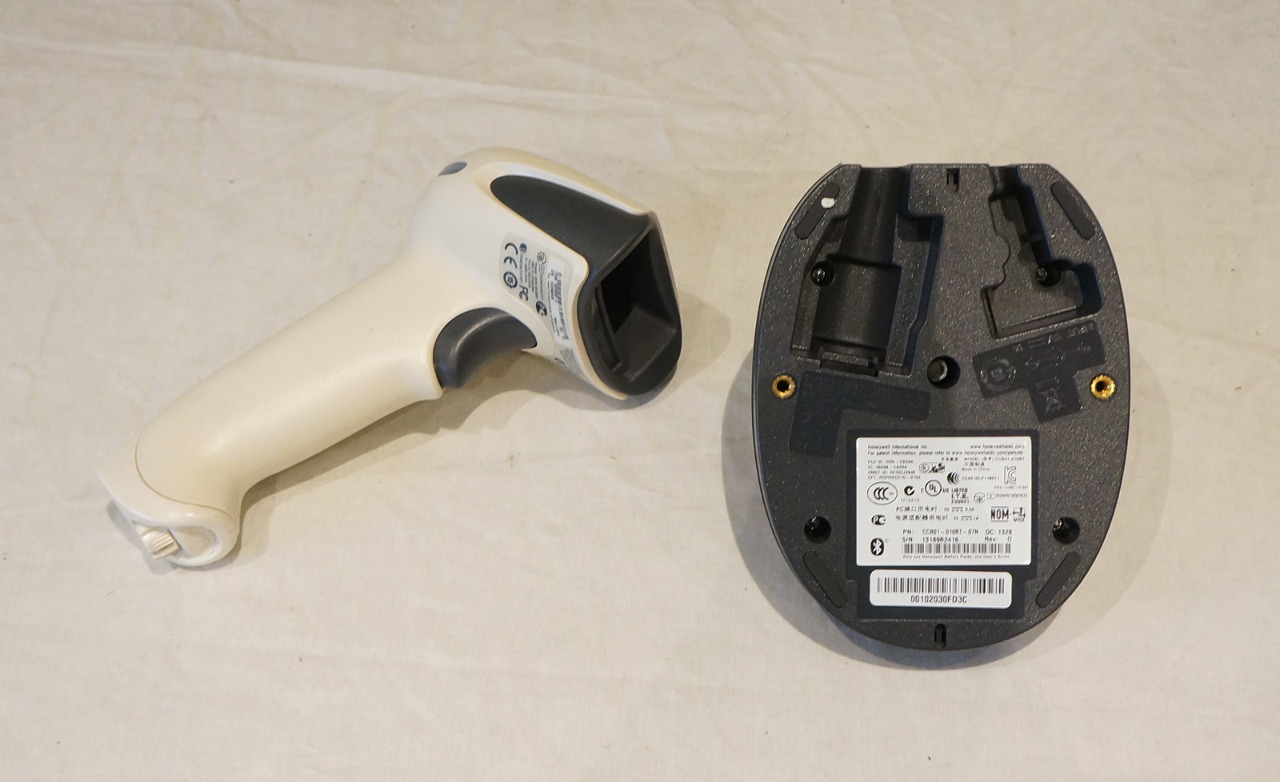 HONEYWELL WIRELESS BARCODE SCANNER 1902HHD-0 W/ CRADLE CCB01-010BT-07N ...