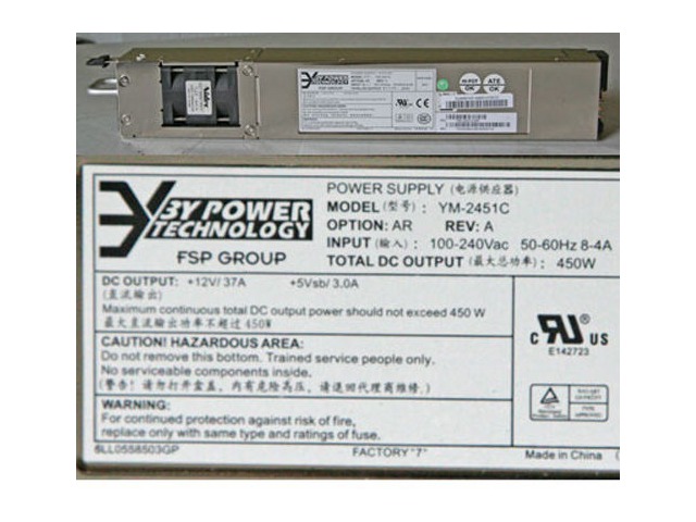 LOT OF 4 3Y POWER TECHNOLOGY POWER SUPPLY YM-2451C 450W CITRIX ...