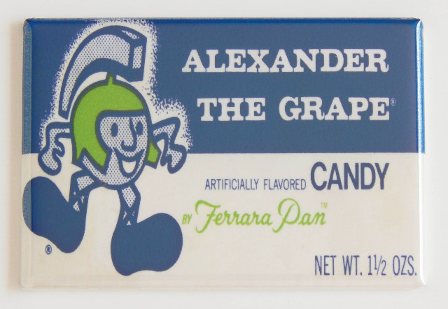 Alexander the Grape grape lemon head candy box FRIDGE MAGNET Nostalgia ...