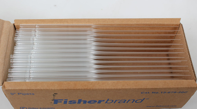 1 Box (Lot of 144) FisherBrand Disposable 9" Pasteur Pipets 13-678-20C ...