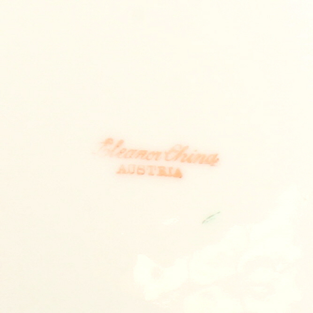 ANTIQUE ART NOUVEAU ELEANOR CHINA HAND PAINTED CABINET PLATE GREEN ...