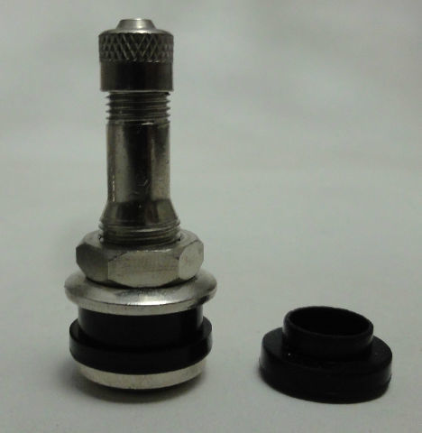 2 CHROME METAL BOLT IN VALVE STEMS .453 & .625 VALVE HOLES 1.5" LONG ...