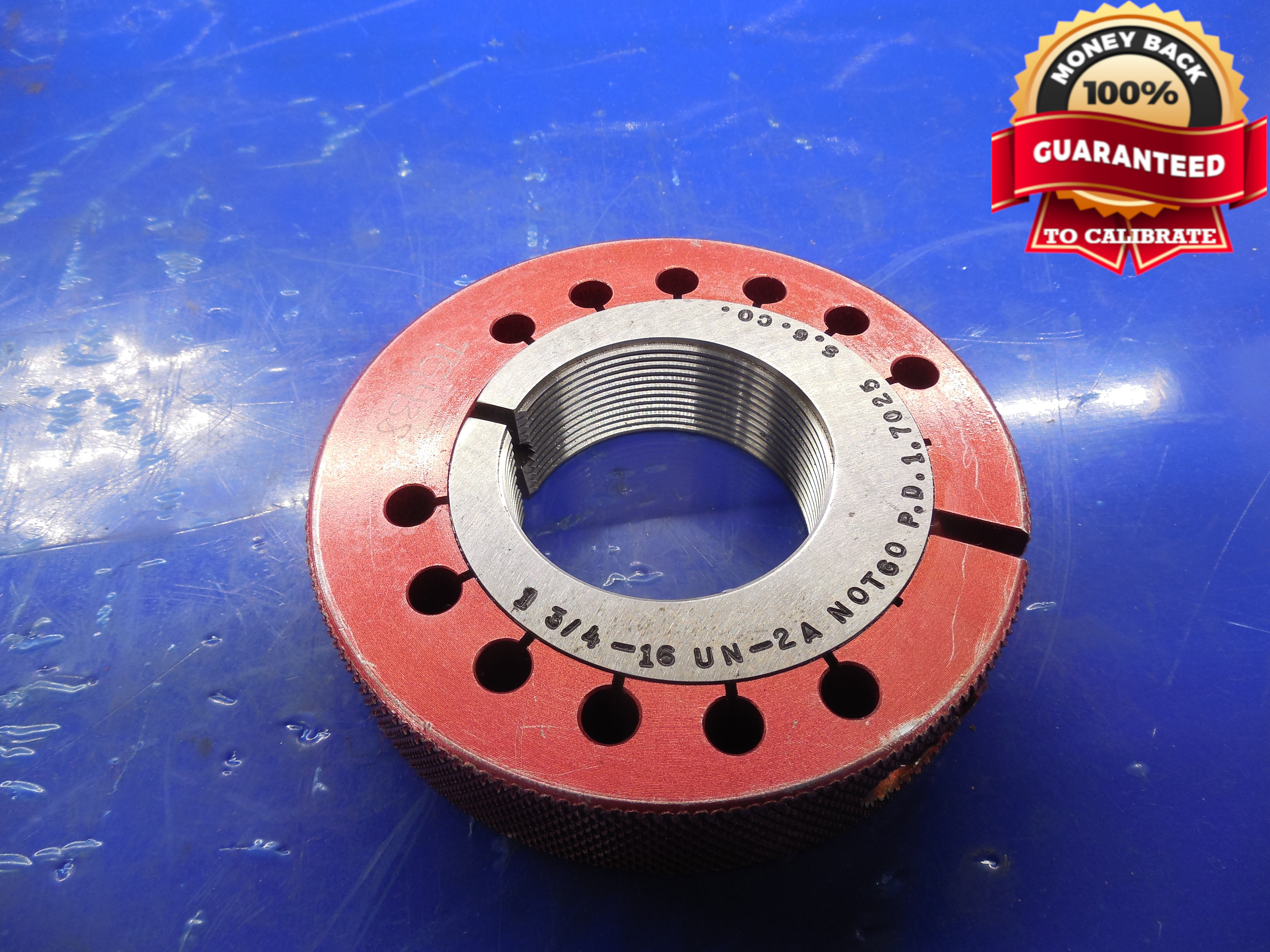 1 3 4 16 UN 2A THREAD RING GAGE 1 75 NO GO ONLY P D 1 7025 N 2A