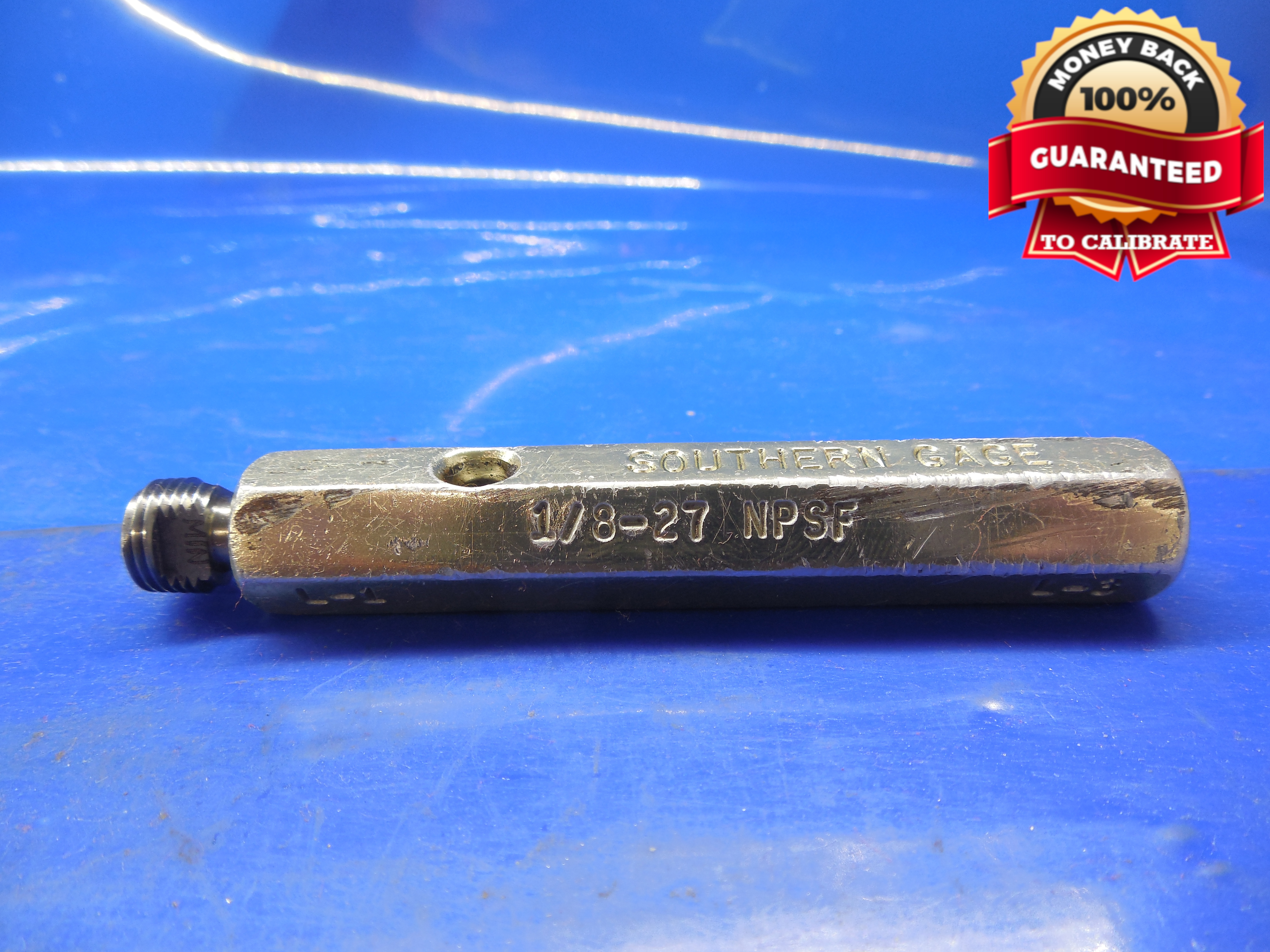 1 8 27 NPSF L1 PIPE THREAD PLUG GAGE 125 1 8 27 L 1 N P S F QUALITY