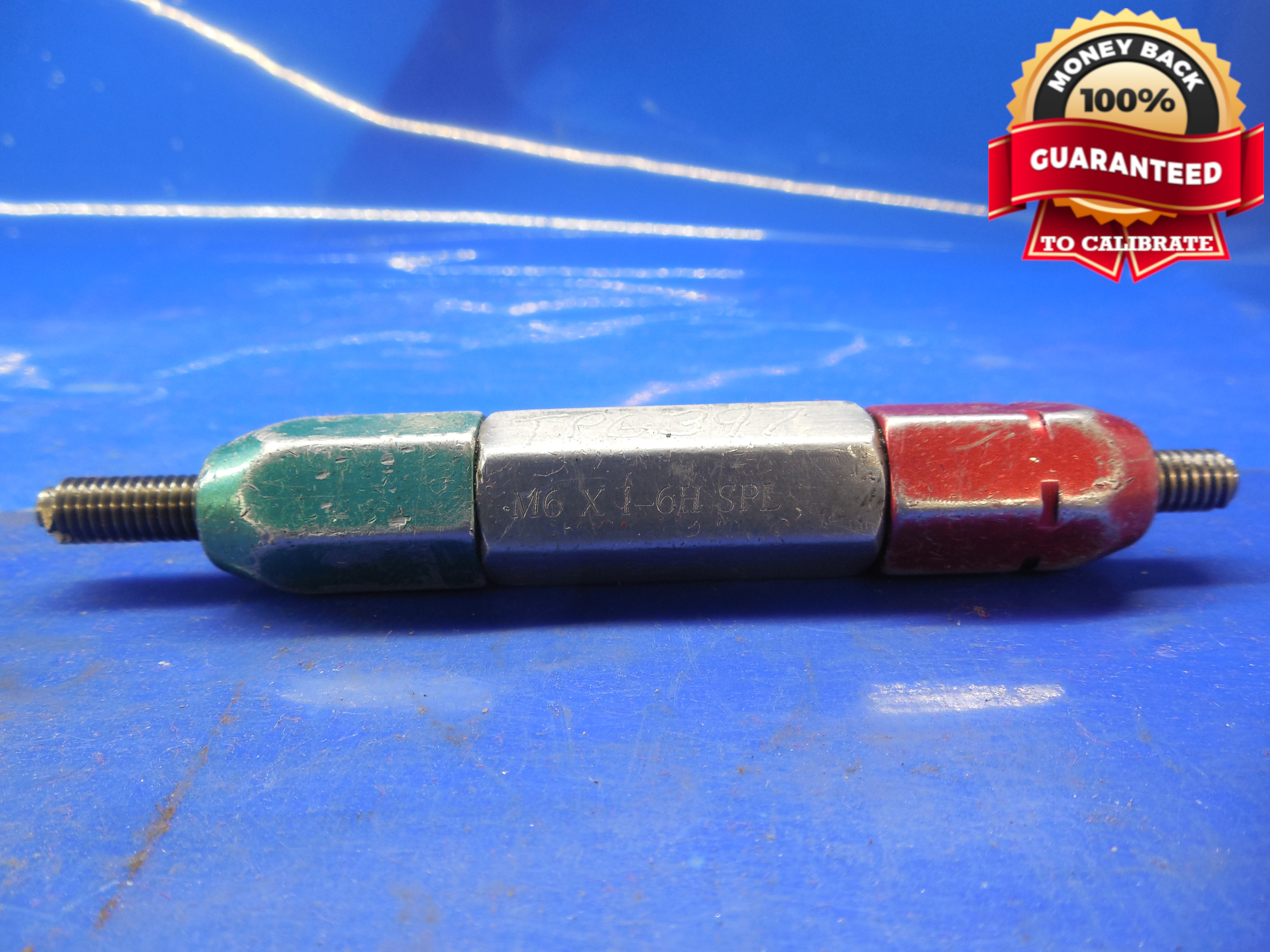 M6 X 1 6H METRIC SPECIAL THREAD PLUG GAGE 6.0 1.0 GO NO GO P.D.'S ...