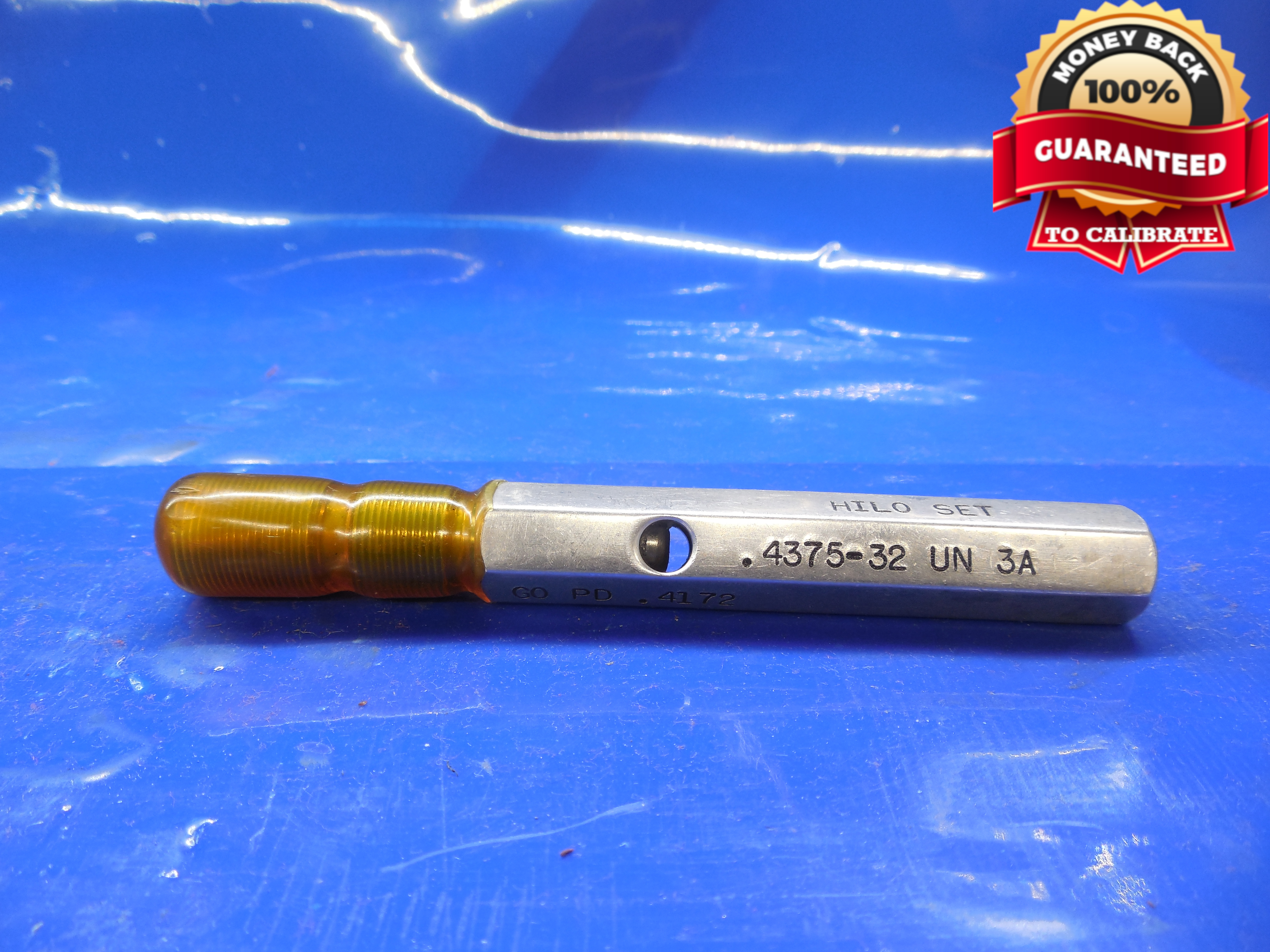 7 16 32 UN 3A HILO SET THREAD PLUG GAGE 4375 GO ONLY P D 4172