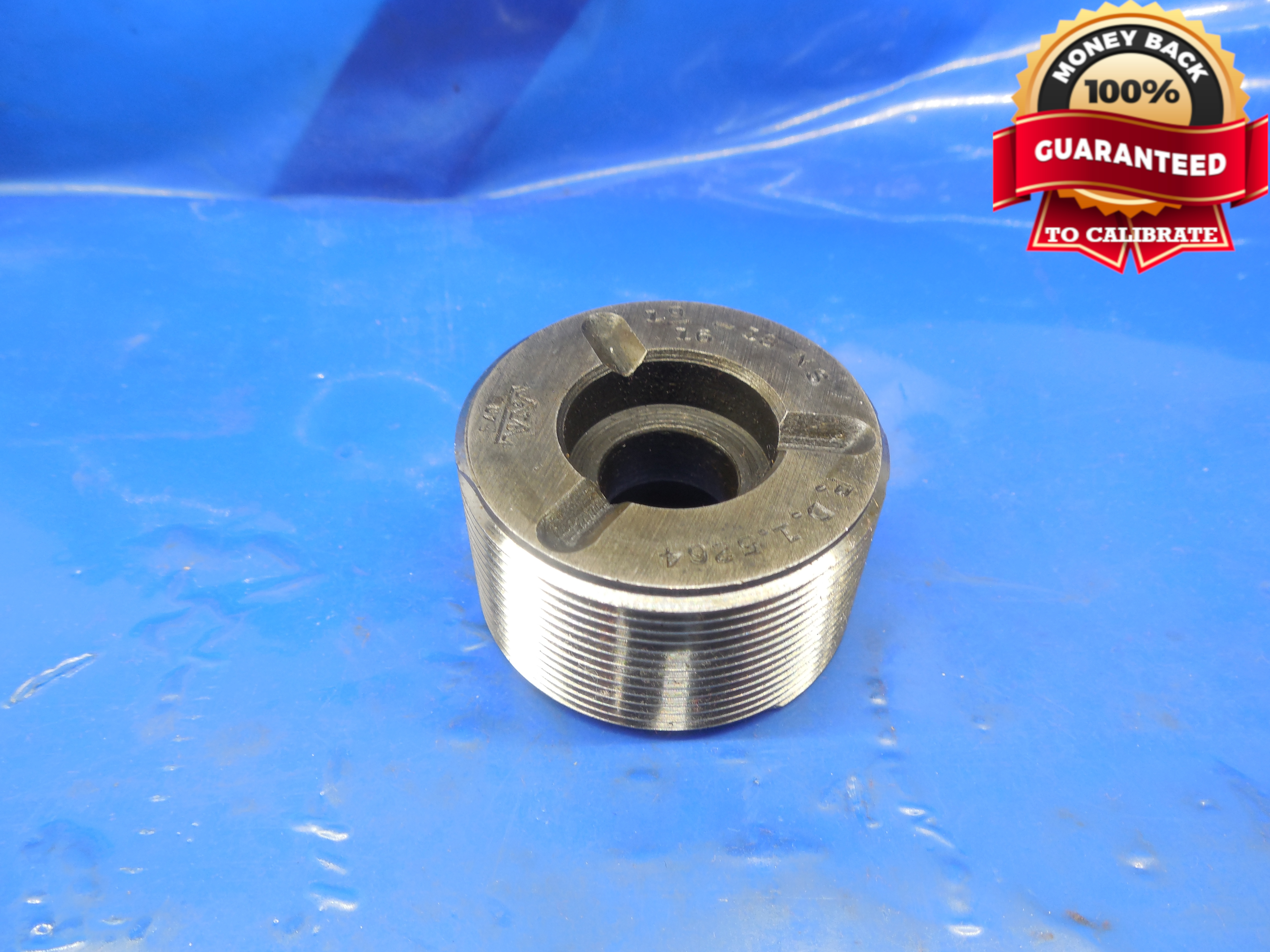 1 9/16 18 NS THREAD PLUG GAGE 1.5625 GO ONLY P.D. = 1.5264 TRILOCK ...