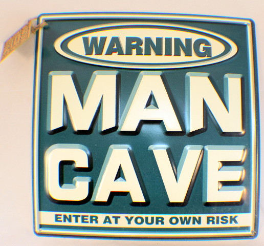 Warning Man Cave Enter At Your Own Risk Metal Bar Garage Sign Decor ...