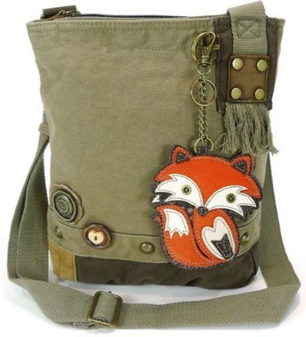 Chala Purse Handbag Crossbody Canvas with Key Chain Tote Bag Foxy Fox ...