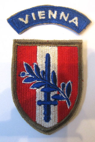 Vienna - Post-Ww2 Austria Occupation Shoulder Tab Patch | Dragonfly ...