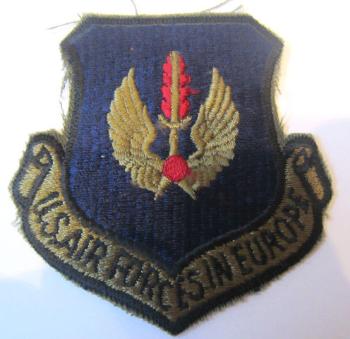 Vintage Embroidered Patch Usaf U.S. Air Forces In Europe Subdued ...