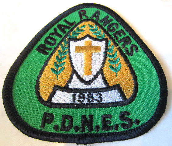 P.D.N.E.S.1983 Shield And Cross Rr Royal Ranger Uniform Patch ...