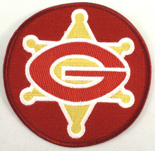 Georgia G Red And Yellow Football Sports Uniform Patch | Dragonfly Whispers