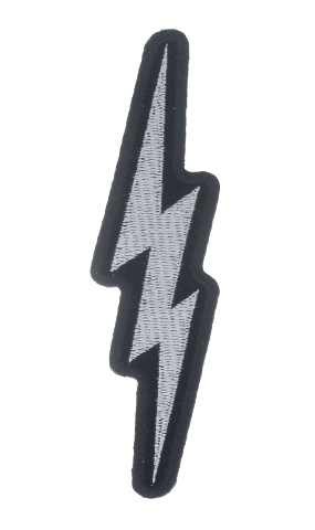 Motorcycle Biker Uniform Patch 2" x 5" Lightning Bolt | Dragonfly Whispers