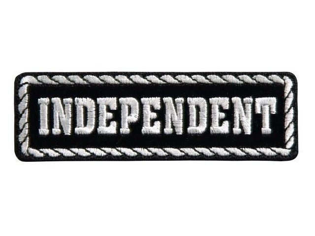 Independent White And Black Motorcycle Bike Uniform Patch Biker ...