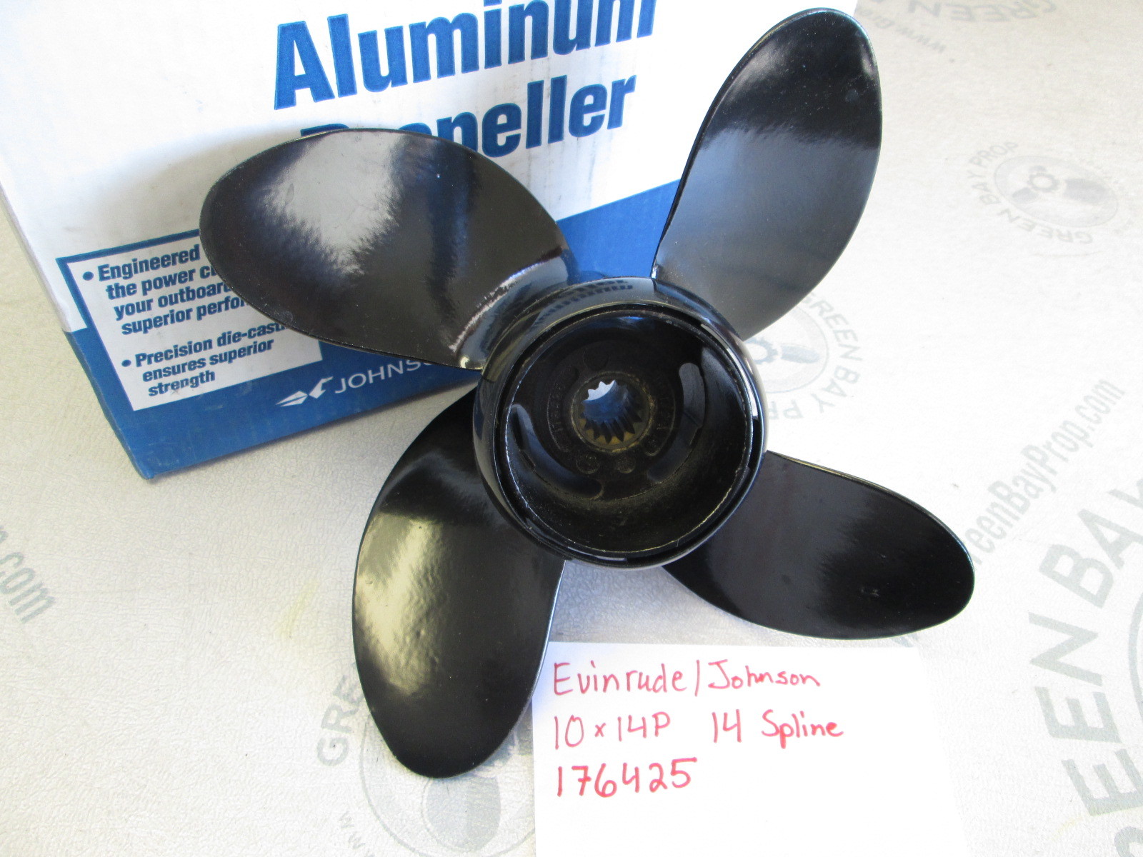 10 x 14 4 Blade Pitch Prop Johnson Evinrude E-Tec 20 25 30 35 HP ...