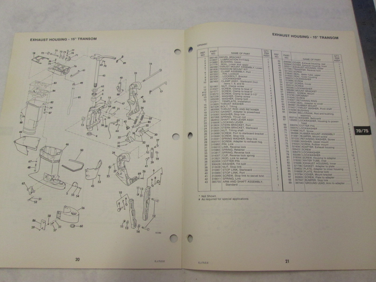 1980 Johnson Outboard Parts Catalog 70 75 HP Green Bay Propeller 1980-johnson-outboard-parts-catalog-70-75-hp-green-bay-propeller