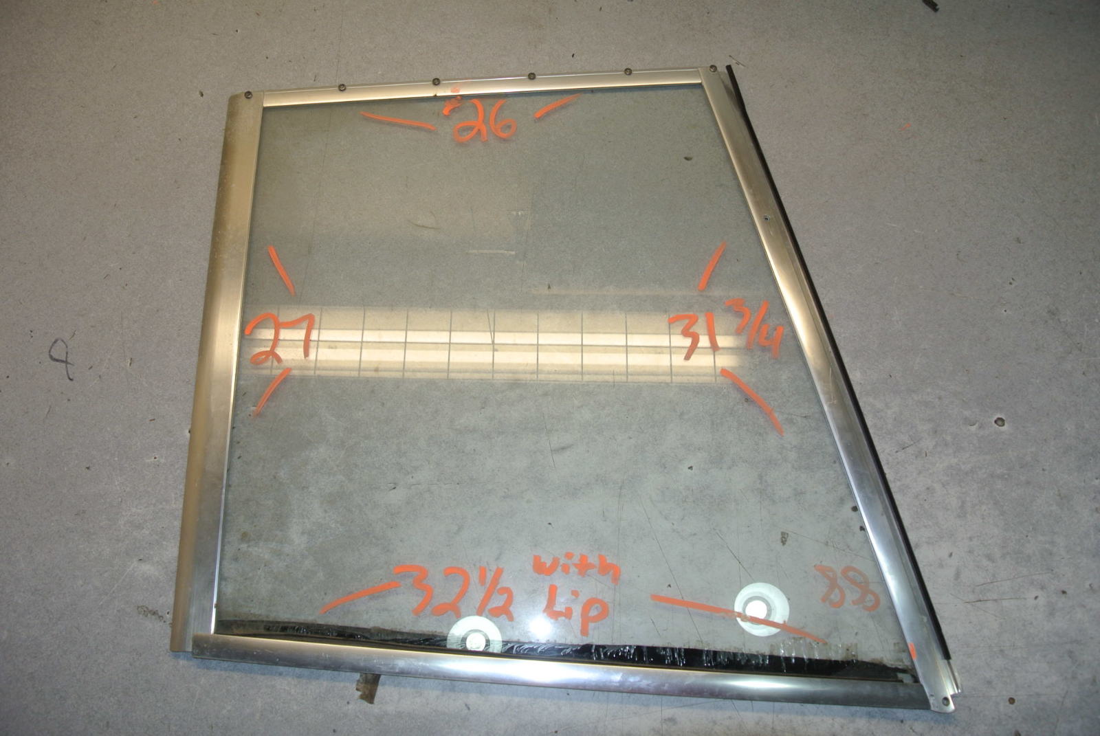 1987 20' Bayliner Capri Starboard Right Side Windshield Window 24x32 ...