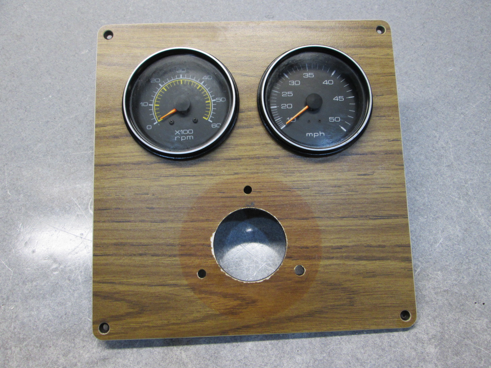 Vintage 1977 Regal Majestic Boat Dash Panel & MPH RPM Gauges | Green ...