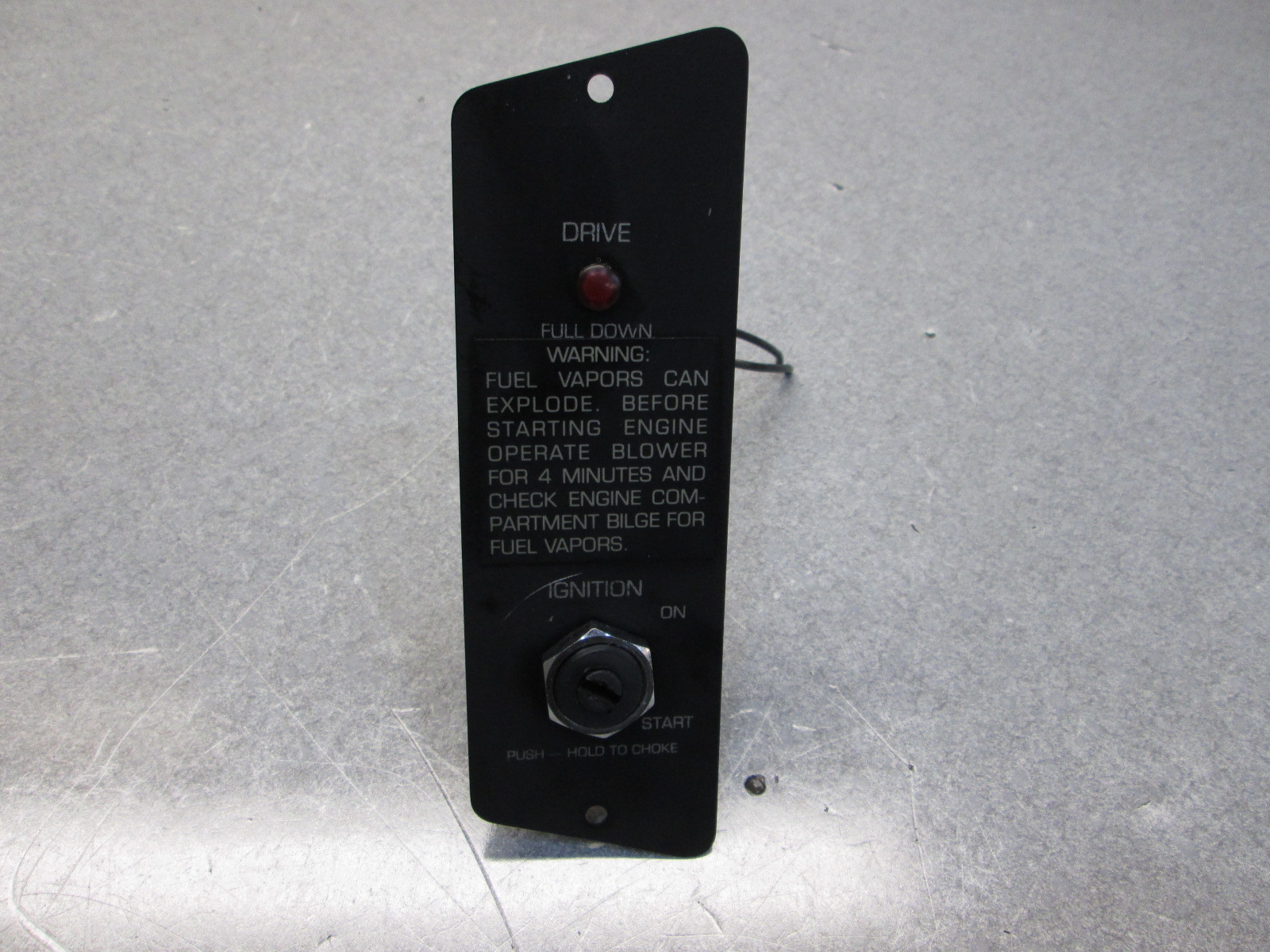 1989 Bayliner Capri Boat Dash Ignition Key Switch Panel | Green Bay ...