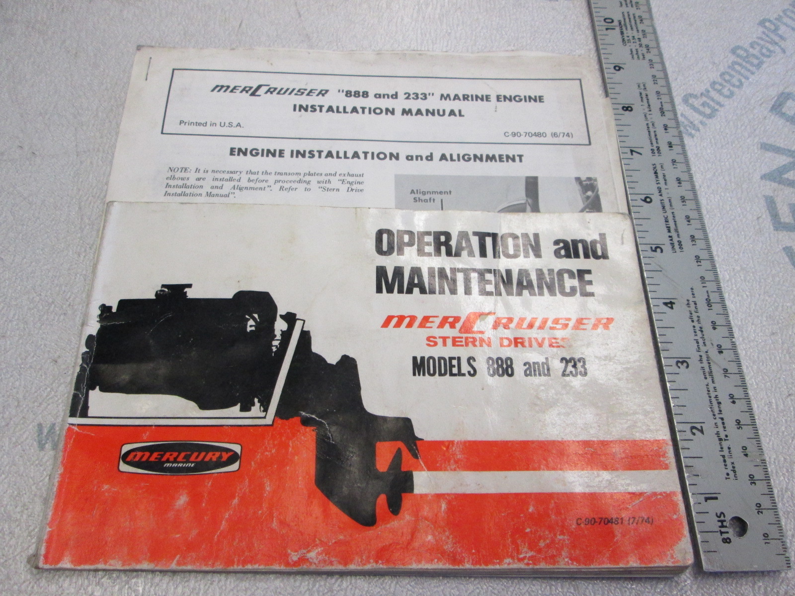 Mercruiser Stern Drive Operation & Maintenance Manual Models 888 & 233 ...