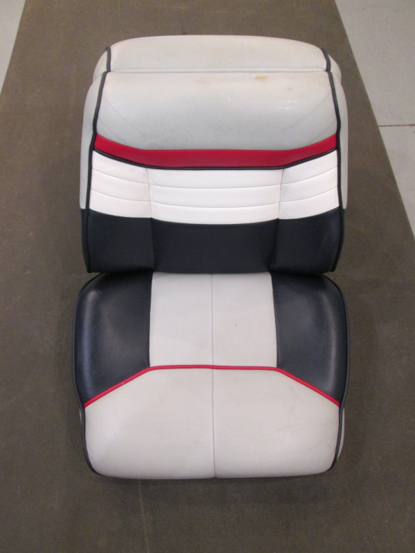 Back to Back Boat Seats for 1990 Bayliner Capri Blue Grey White Red ...